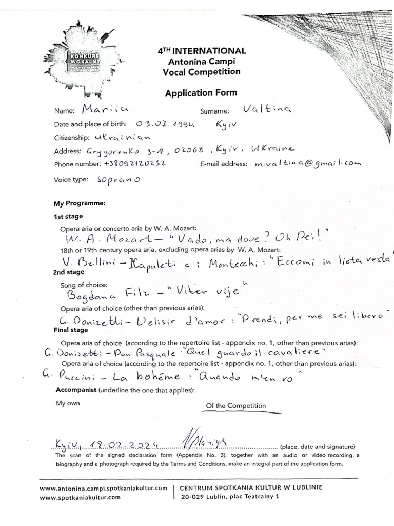 Application Form | PDF