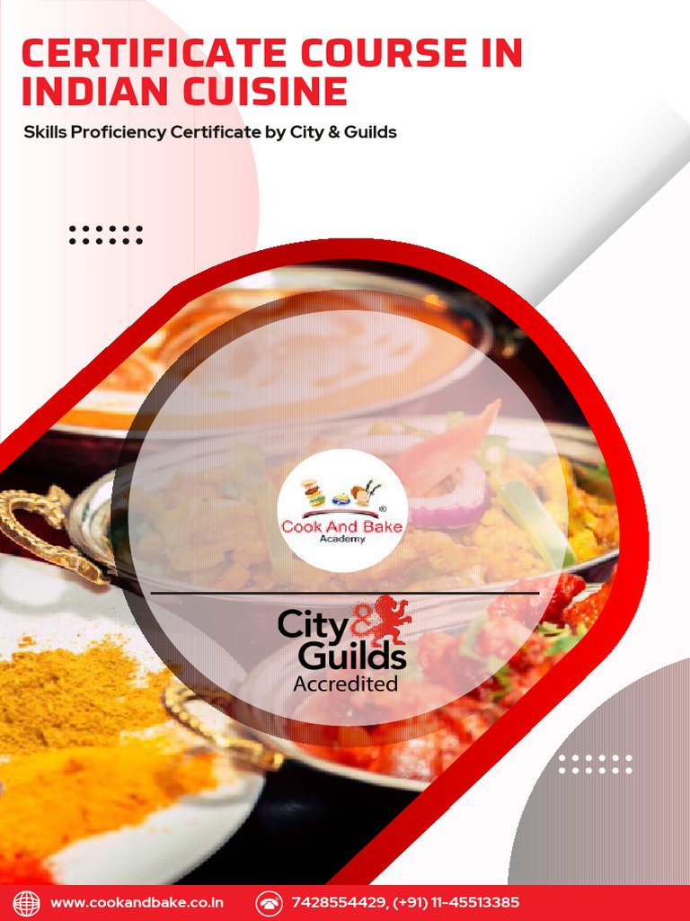 Certificate Course in Indian Cuisine | PDF | Indian Cuisine | Career ...