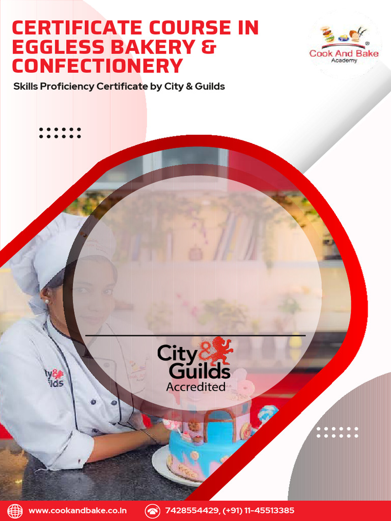 Certificate Course in EGGLESS BAKERY AND CONFECTIONERY | PDF | Cakes ...