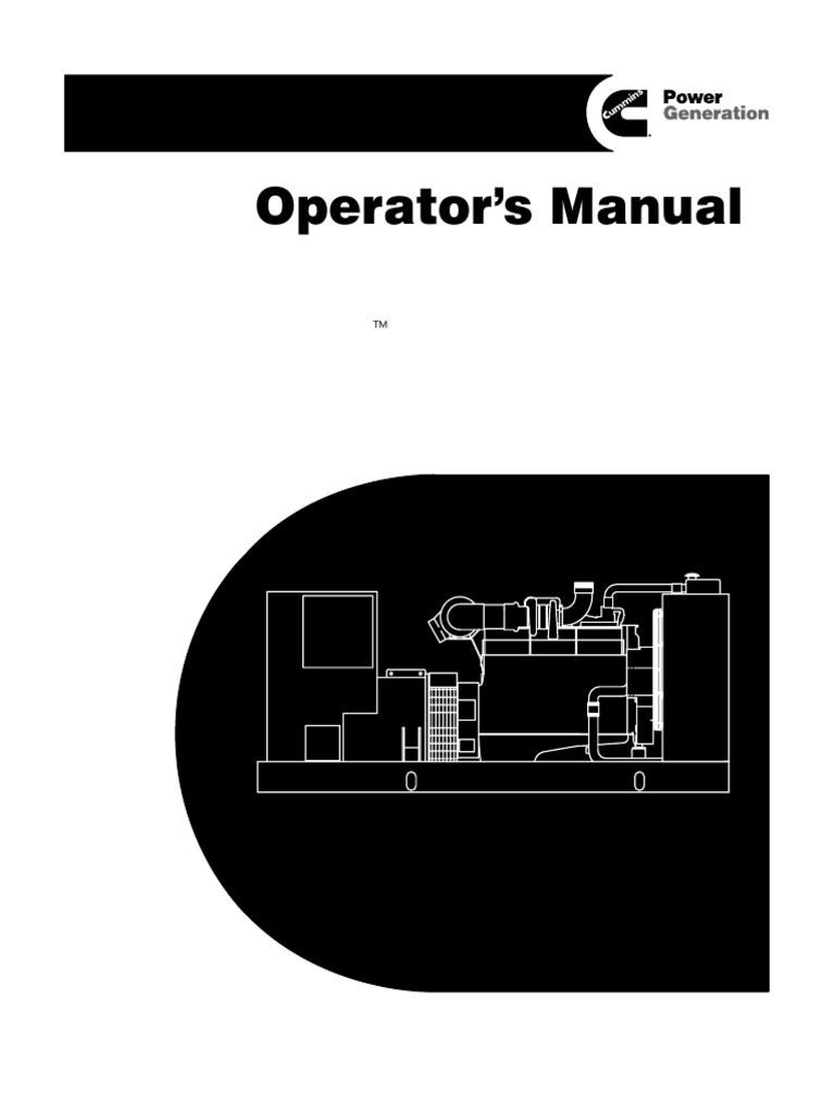 Cummins Diesel Generator Operators Manual | PDF