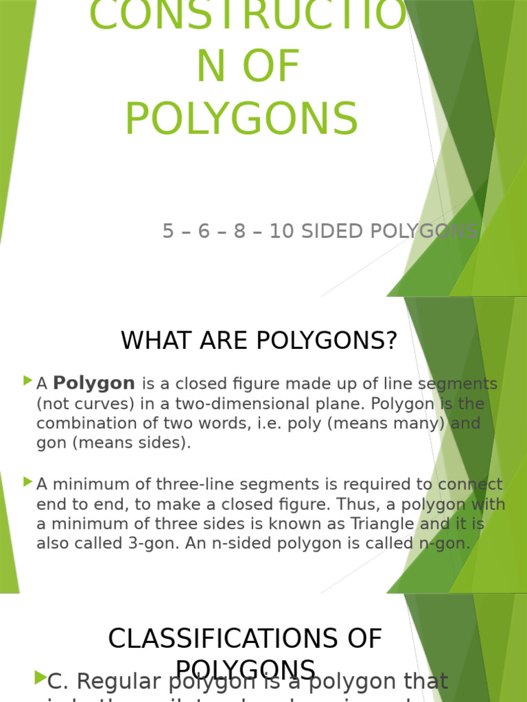 Constructing 5-10 Sided Polygons | PDF | Science & Mathematics