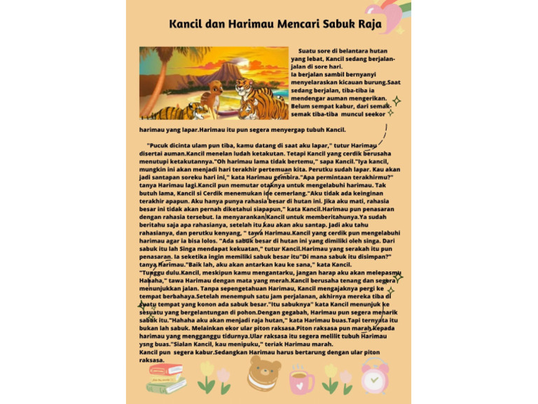 Teks Cerita Fabel Gilang | PDF