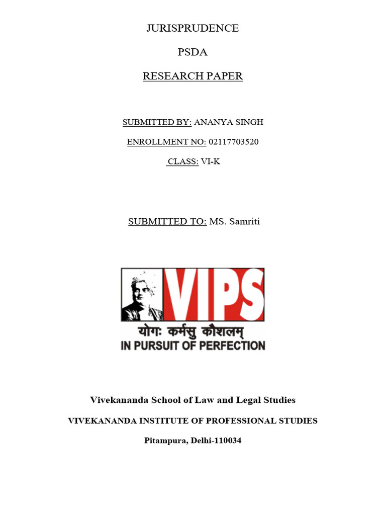 JURISPRUDENCE Psda PDF | PDF