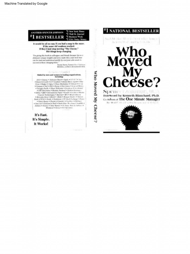TRADUZIDO Who Moved My Cheese | PDF