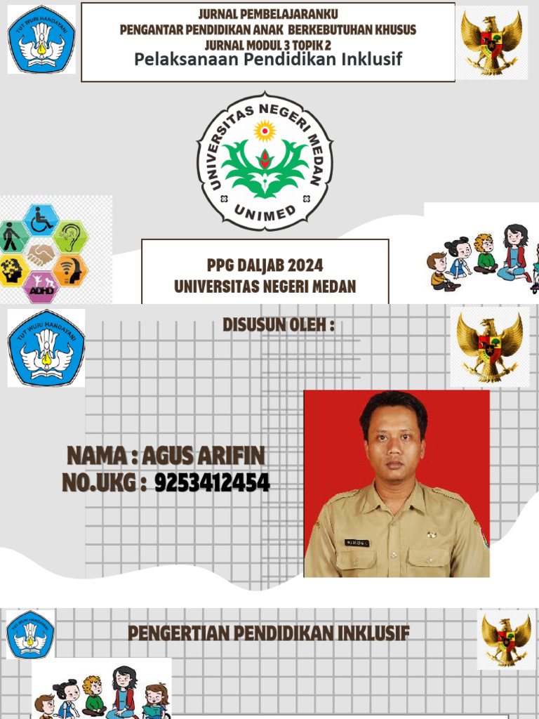Jurnal Modul 3 PPG 2025 Pelaksanaan Pendidikan Inklusif | PDF
