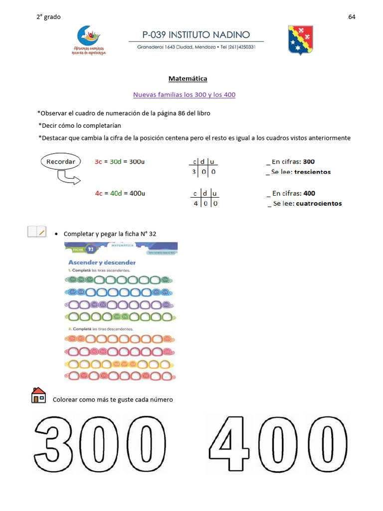 Matemáticas 2° Grado: Ejercicios y Evaluación | PDF | Matemáticas ...
