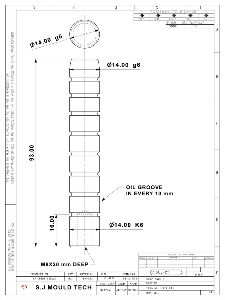 Windows 27 Ejector Guide Pillar | PDF