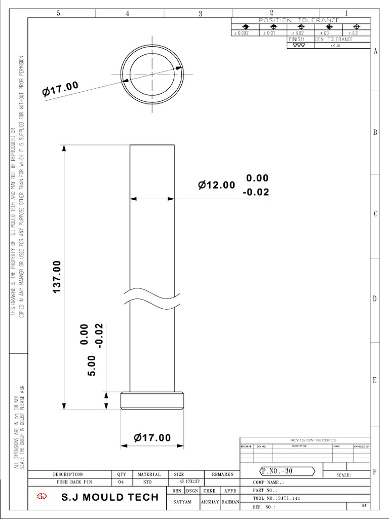Windows 30 Push Back Pin | PDF