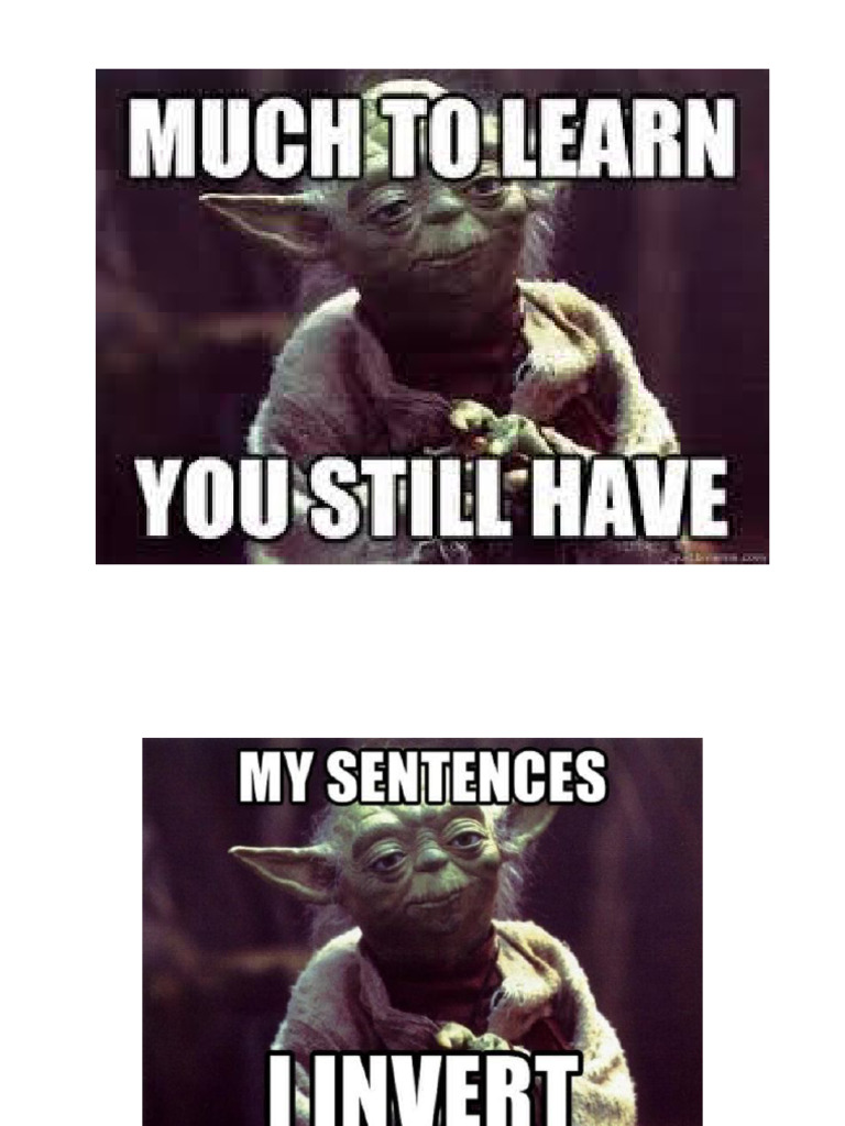 Inverted - Word Order 1 | PDF