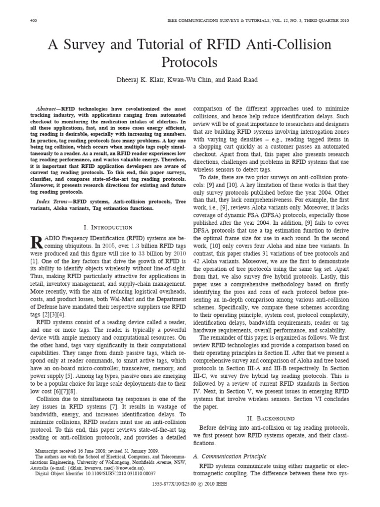 A_Survey_and_Tutorial_of_RFID_Anti-Collision_Protocols | PDF