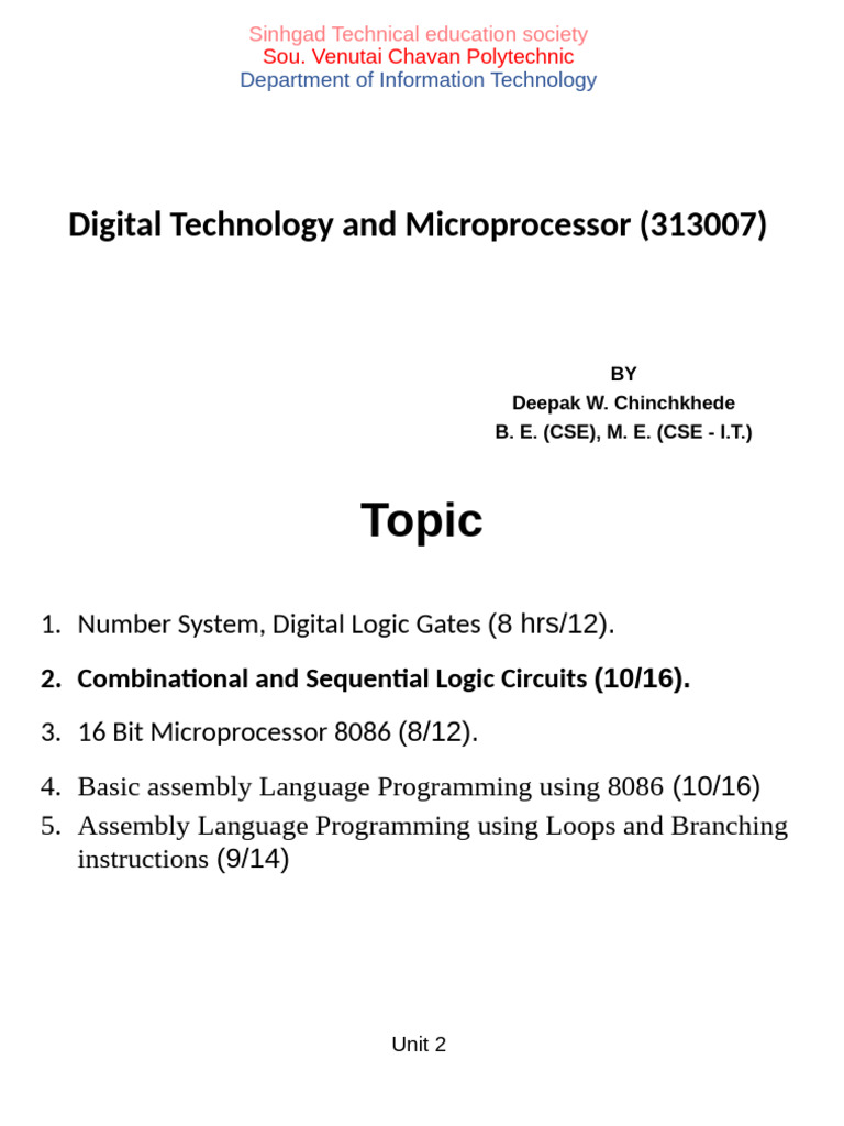 Unit 2 Combinational and Sequential Logic Circuits Exam | PDF