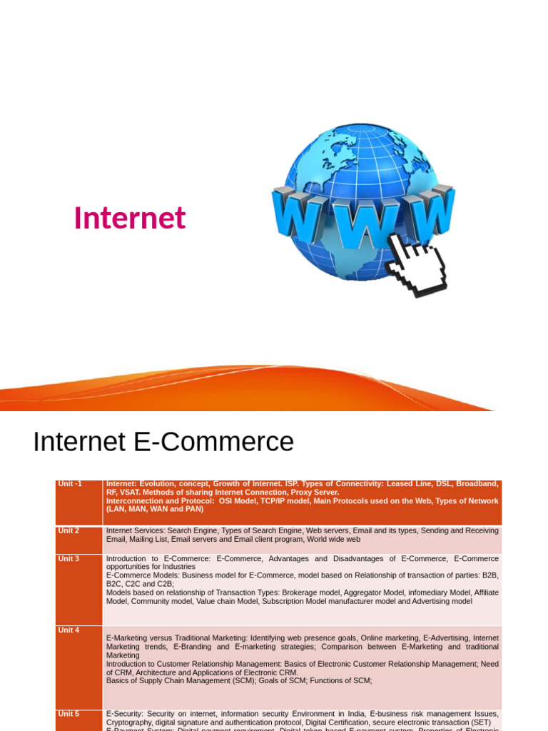 unit 1 internet | PDF