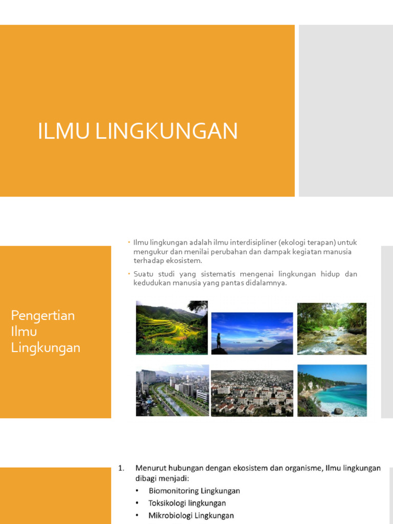 Pertemuan 2- Ilmu Lingkungan | PDF