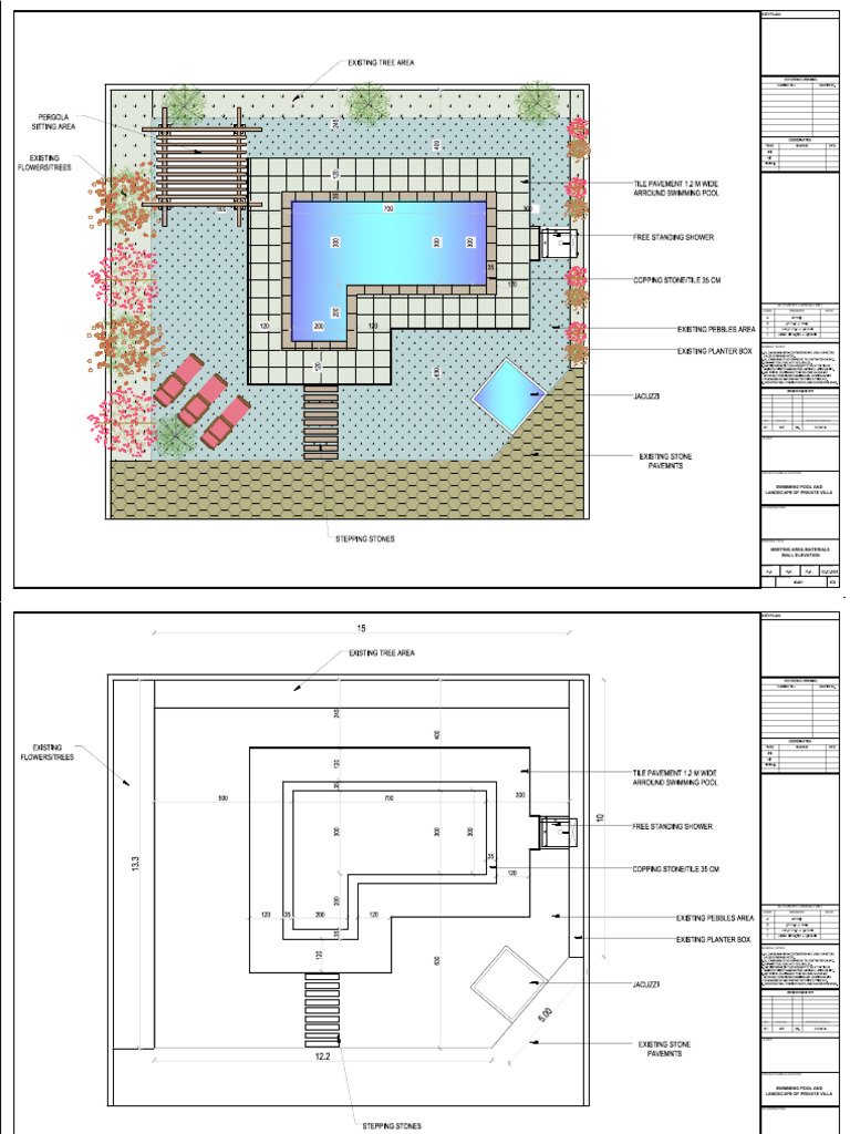 Swimming Pool Layout Plan Details | PDF
