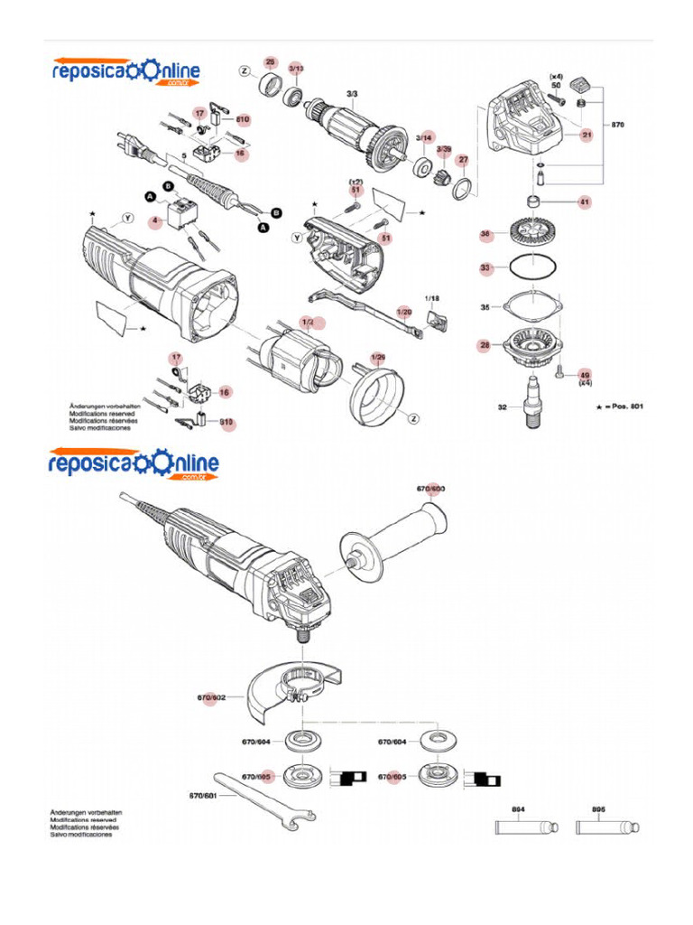 Peças GWS 850 | PDF