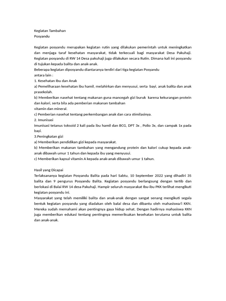 Posyandu | PDF