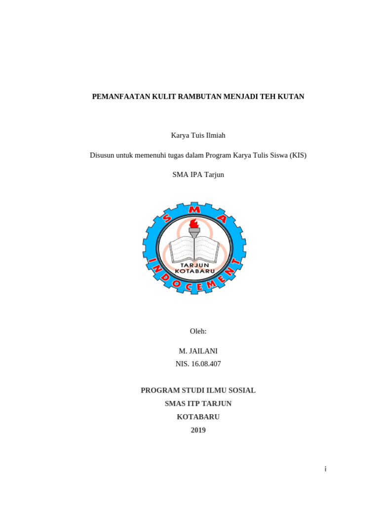 Karya Ilmiah Jailani | PDF