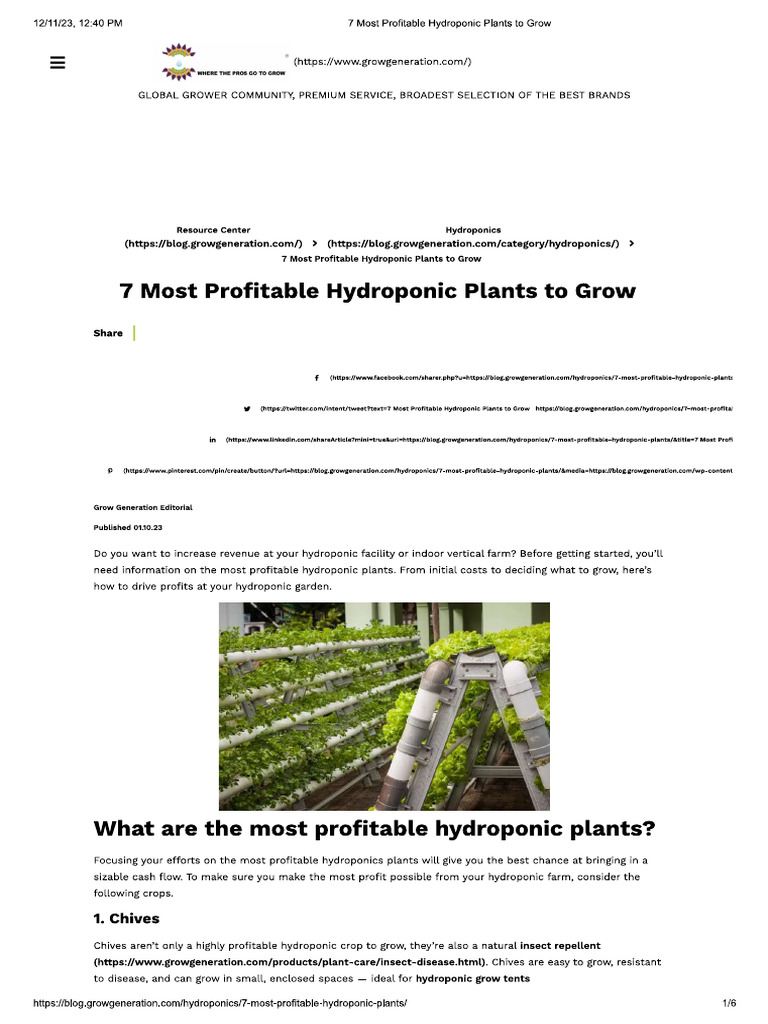 7 most profitable plants | PDF