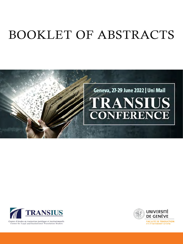 TC22 - Booklet of Abstracts | PDF
