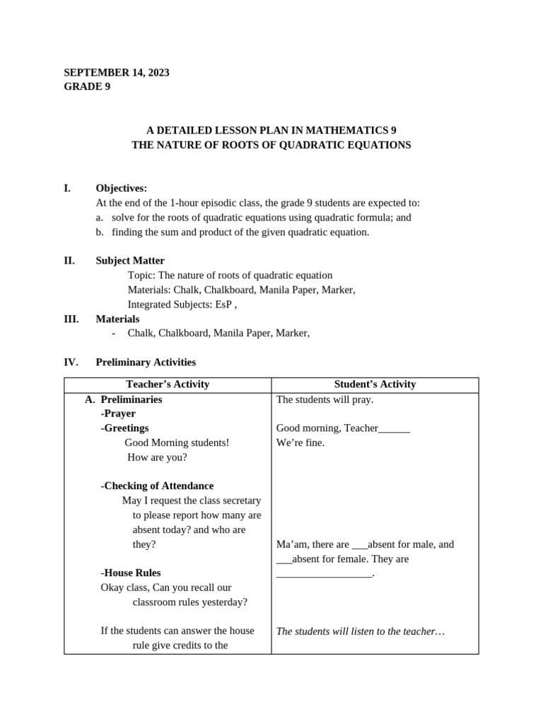 LP Quadratic Formula Day 2 | PDF | Quadratic Equation | Equations