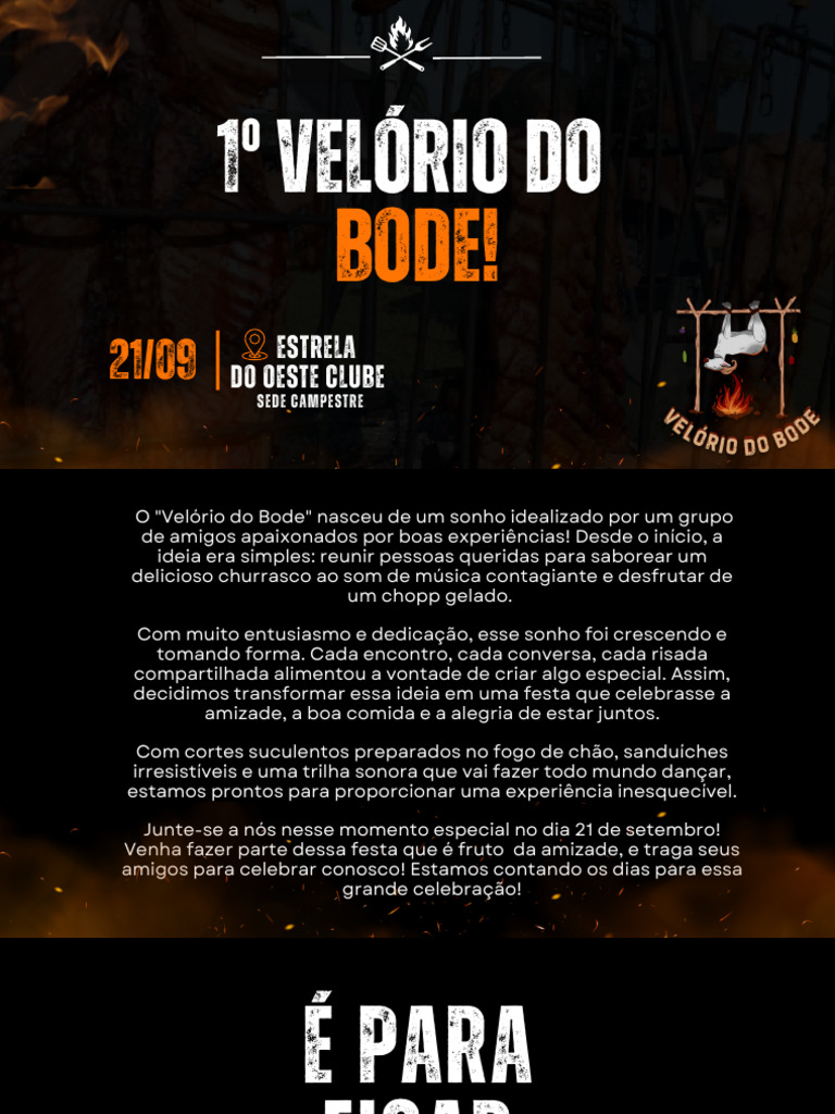 Apresentação e Convite Velorio Do Bode | PDF