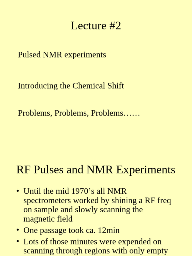 NMR Lecture2 | PDF