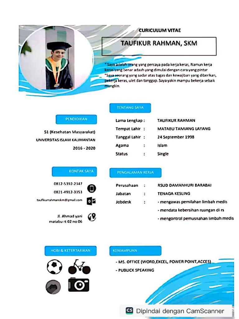 Cv Sls Taufikurrahman | PDF