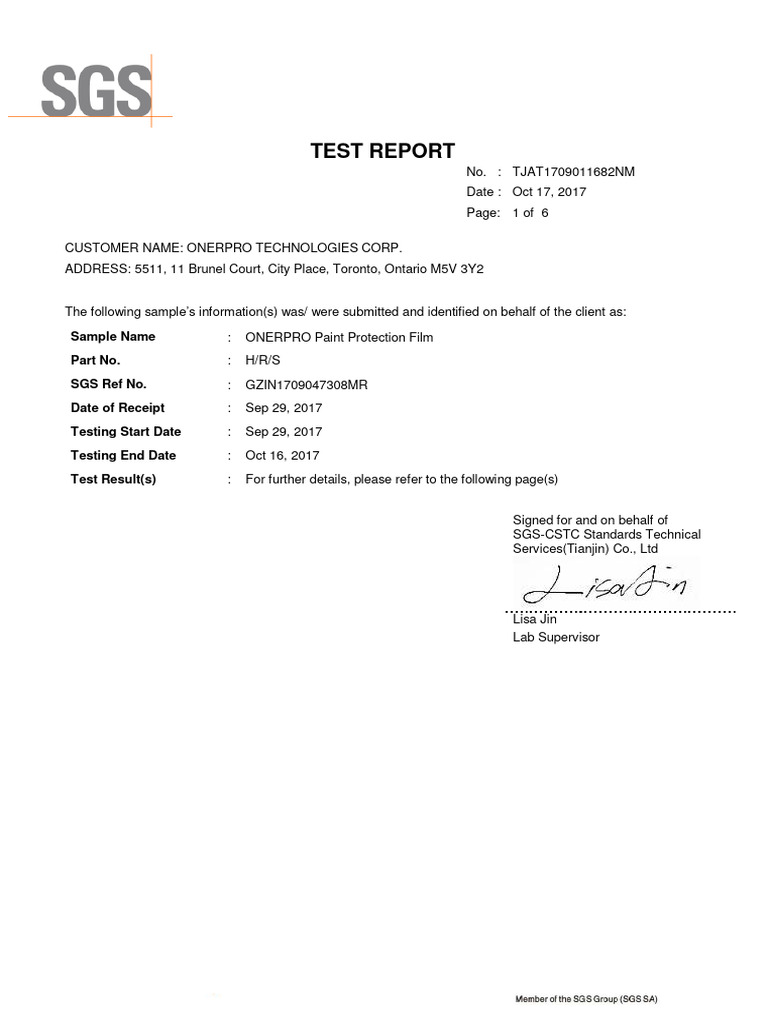 SGS Report - Acid & Alkali | PDF