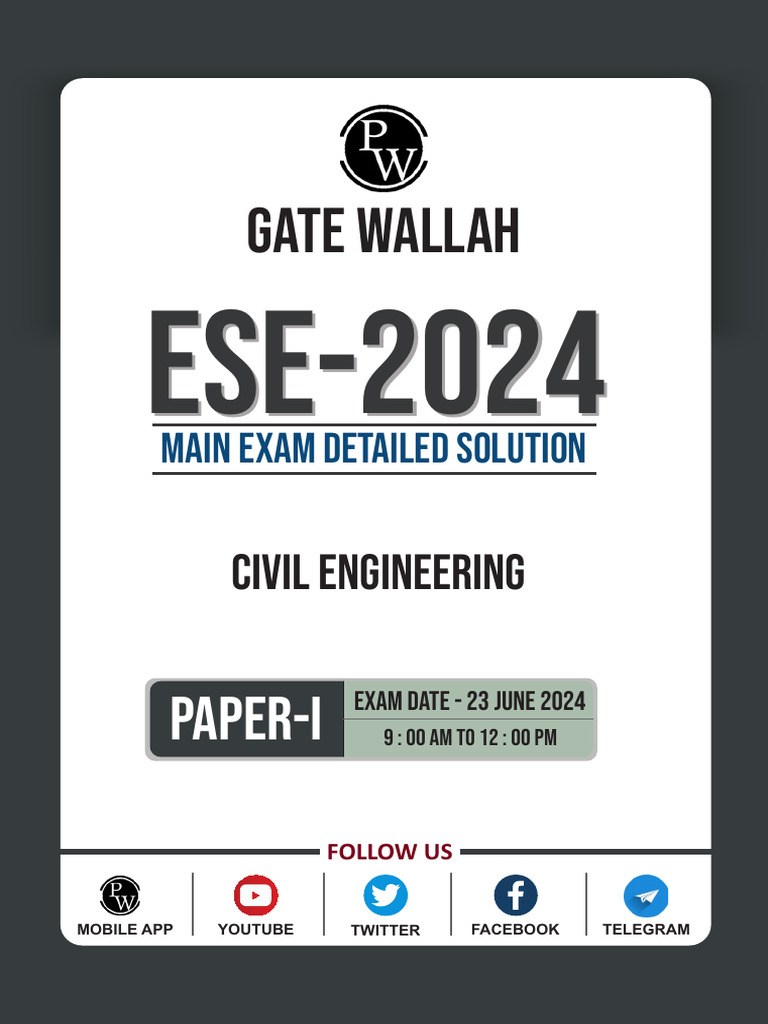 CE ESE Mains Paper 1 2024 Final | PDF