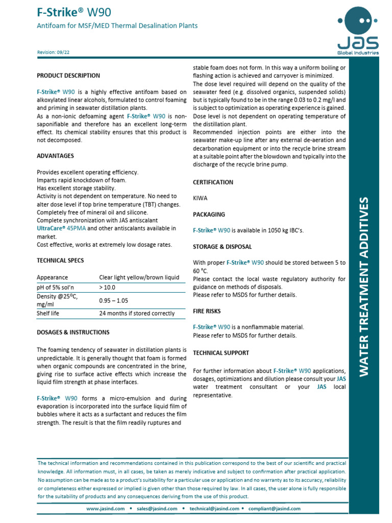 TDS F-Strike W90 | PDF