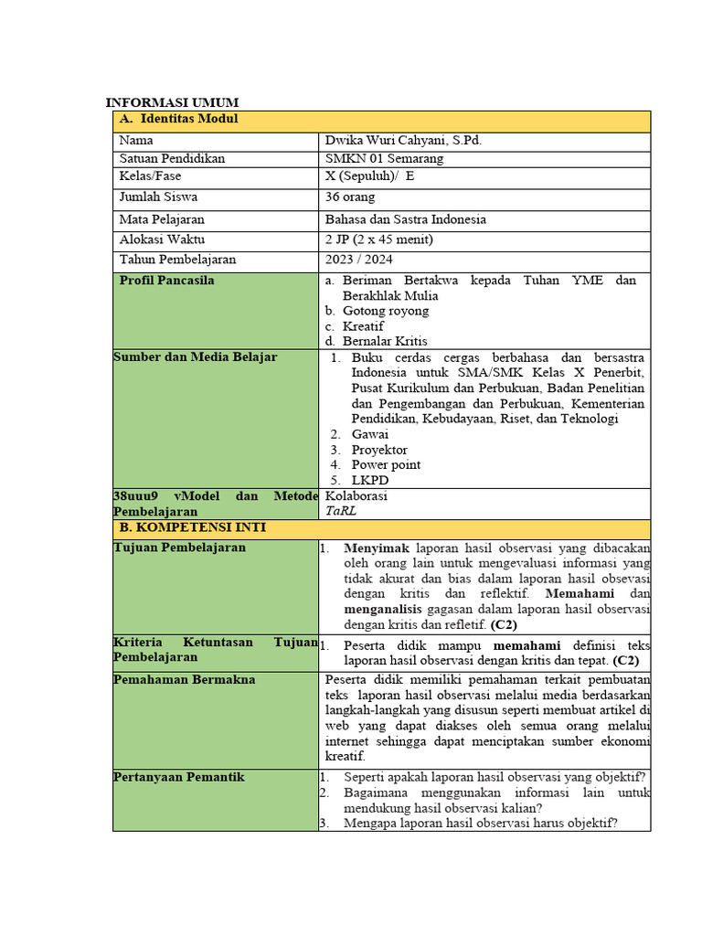 MA TaRL X BC 2 TEKS LHO | PDF
