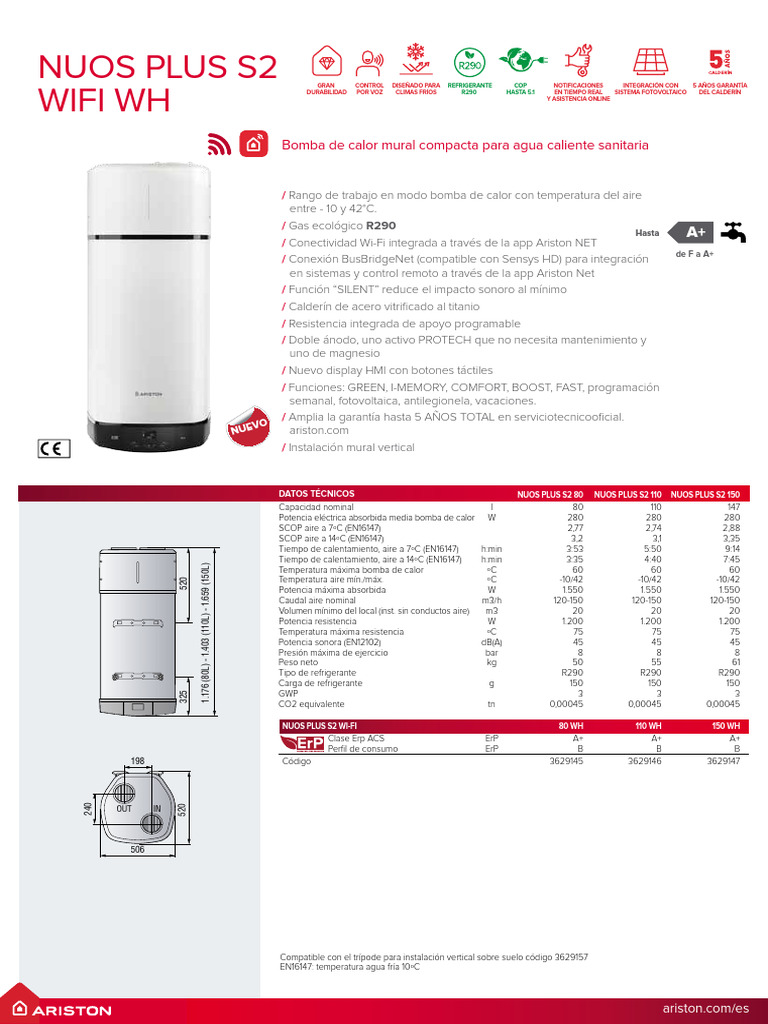Ariston NUOS PLUS S2 WiFi | PDF