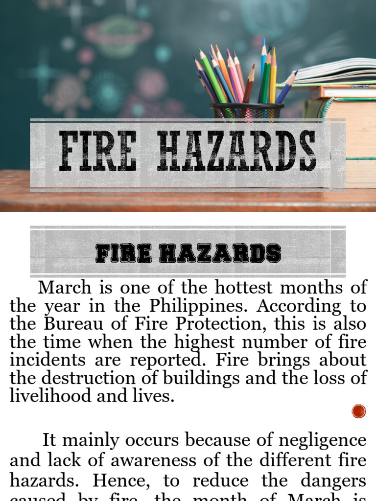 Lesson 4 Fire Hazards | PDF