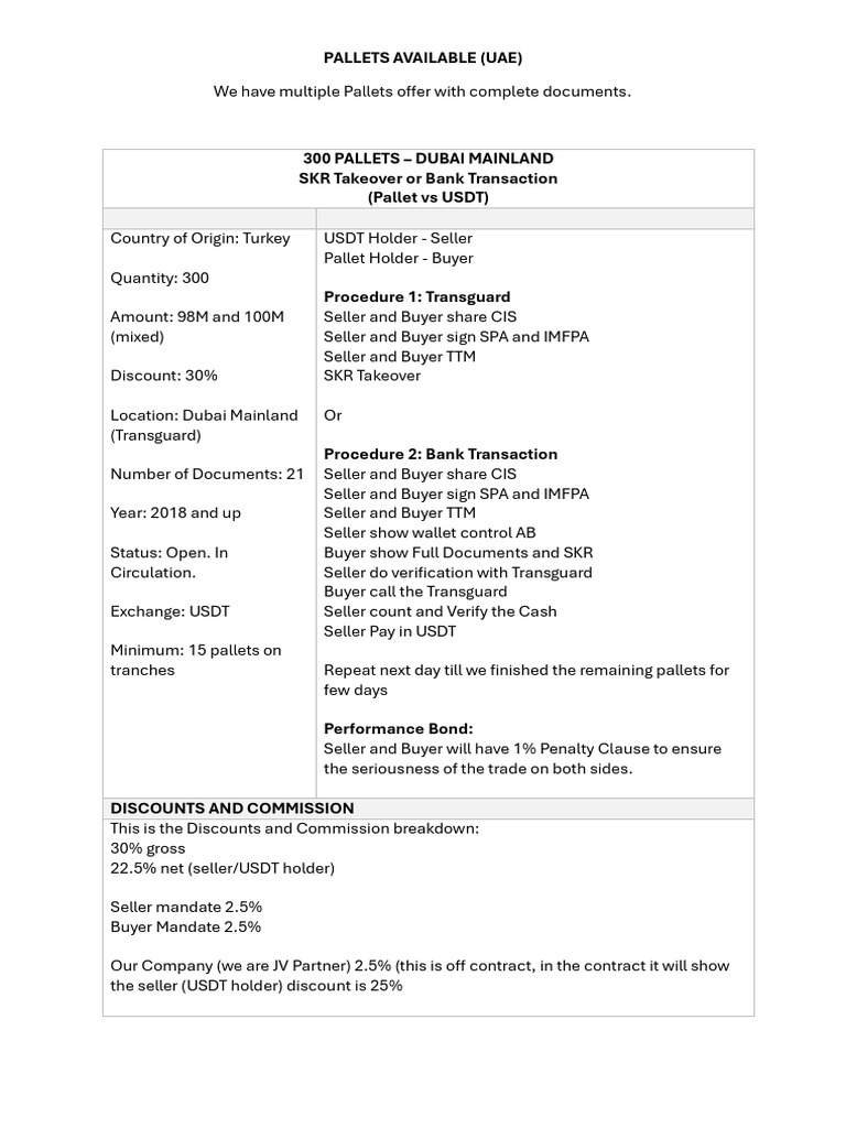 Pallets (Uae) Offers - Sept 2024-1 | PDF