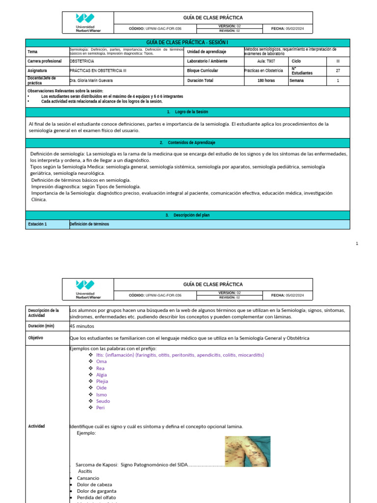 1+GuÍa+de+Clase+PrÁctica+ +SesiÓn+i | PDF