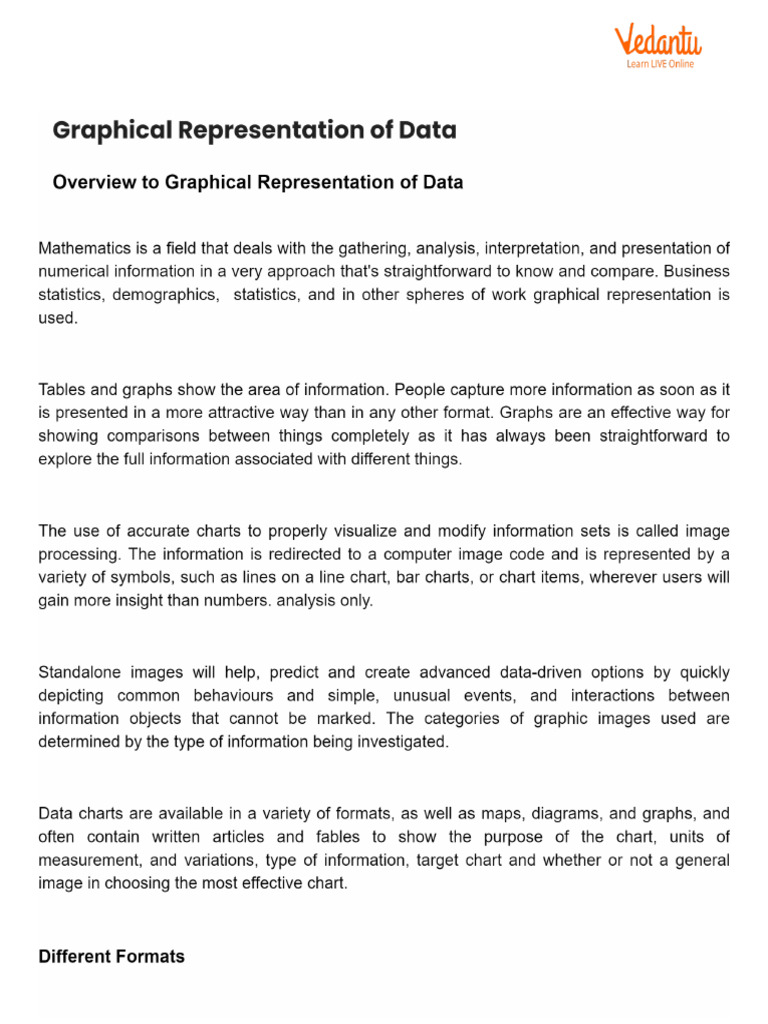 Graphical Representation of Data | PDF