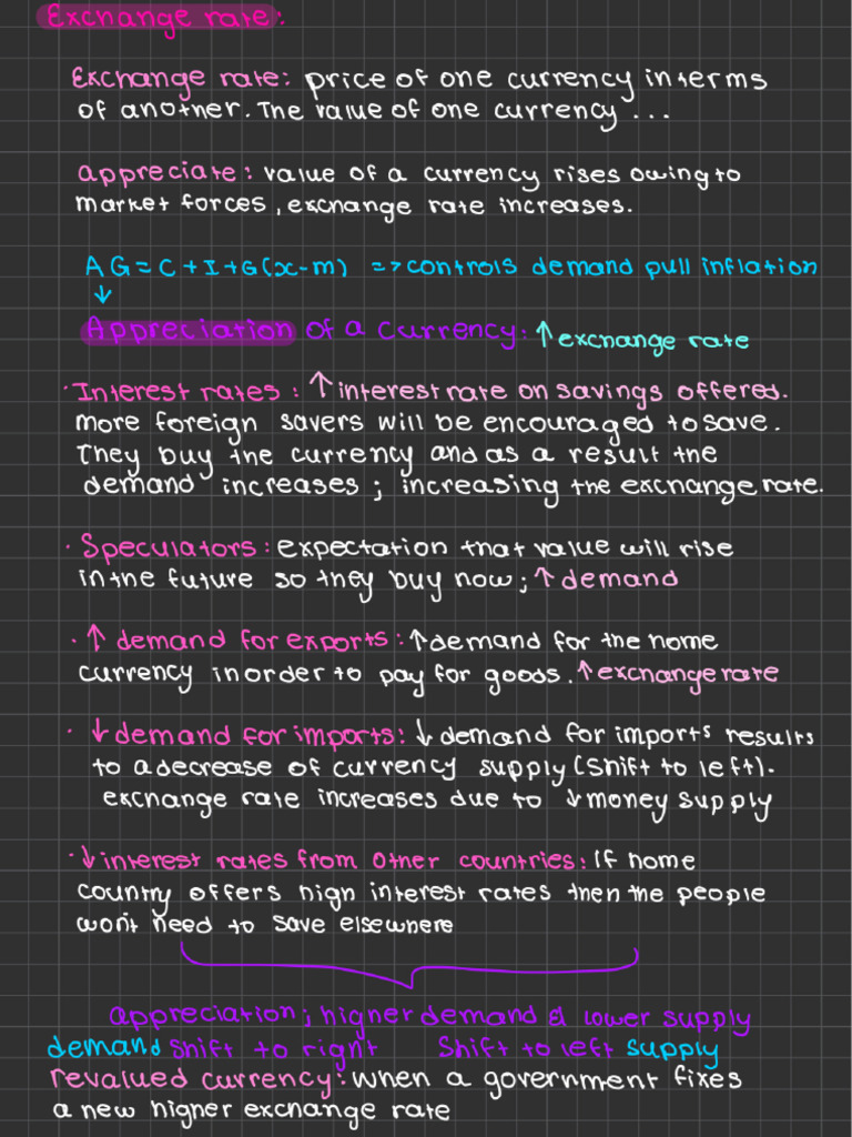 Notes On Exchange Rates | PDF