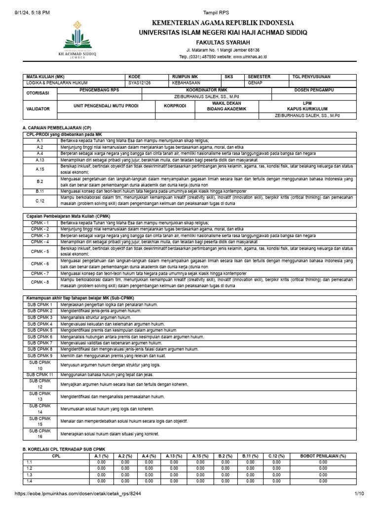 RPS logika 2024 | PDF