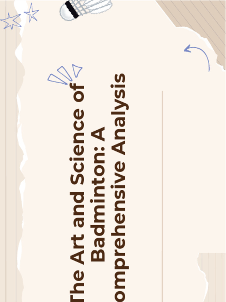 Slidesgo The Art and Science of Badminton | PDF