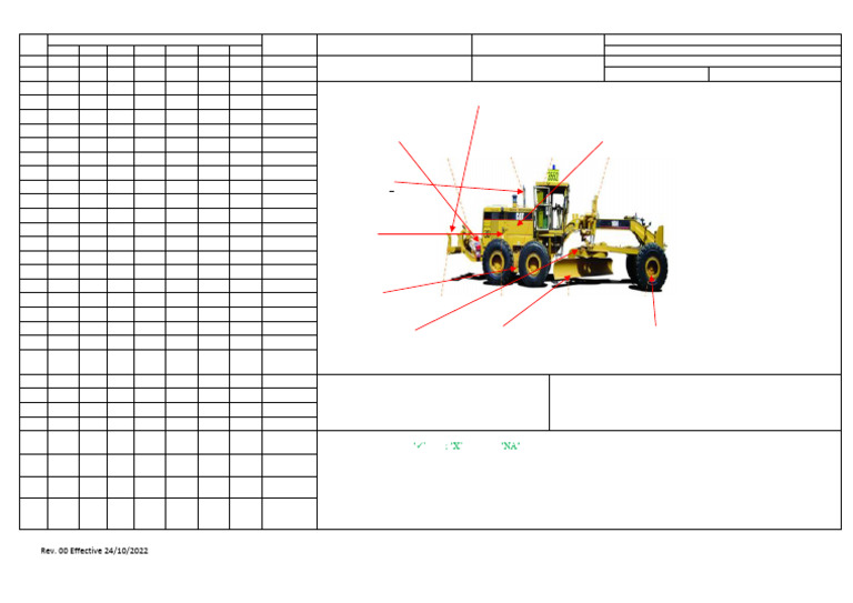 Motor Grader Checklist | PDF