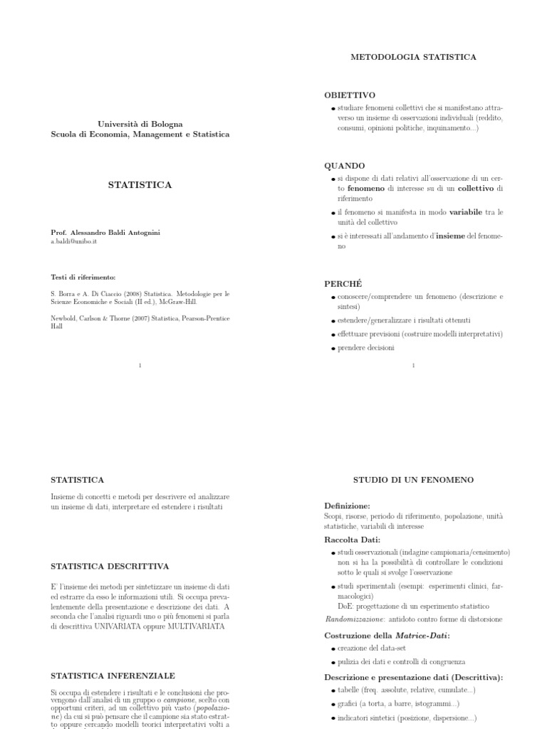 Statistica | PDF