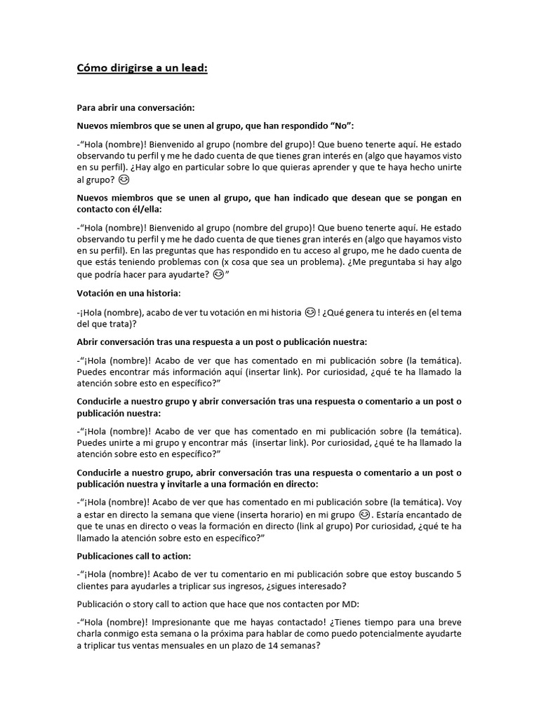 Como-Dirigirse-A-Un-Lead SETTER DIGITAL | PDF