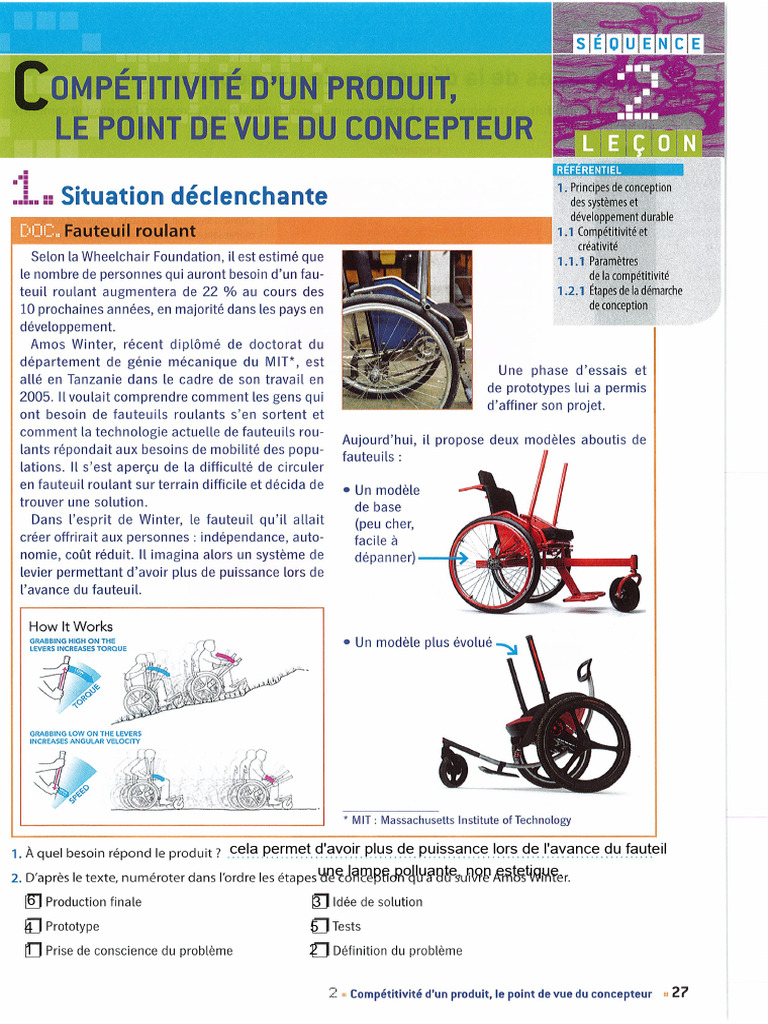 IT-Partie2-Compétitivité D'un Produit, Le Point Du Concepteur | PDF