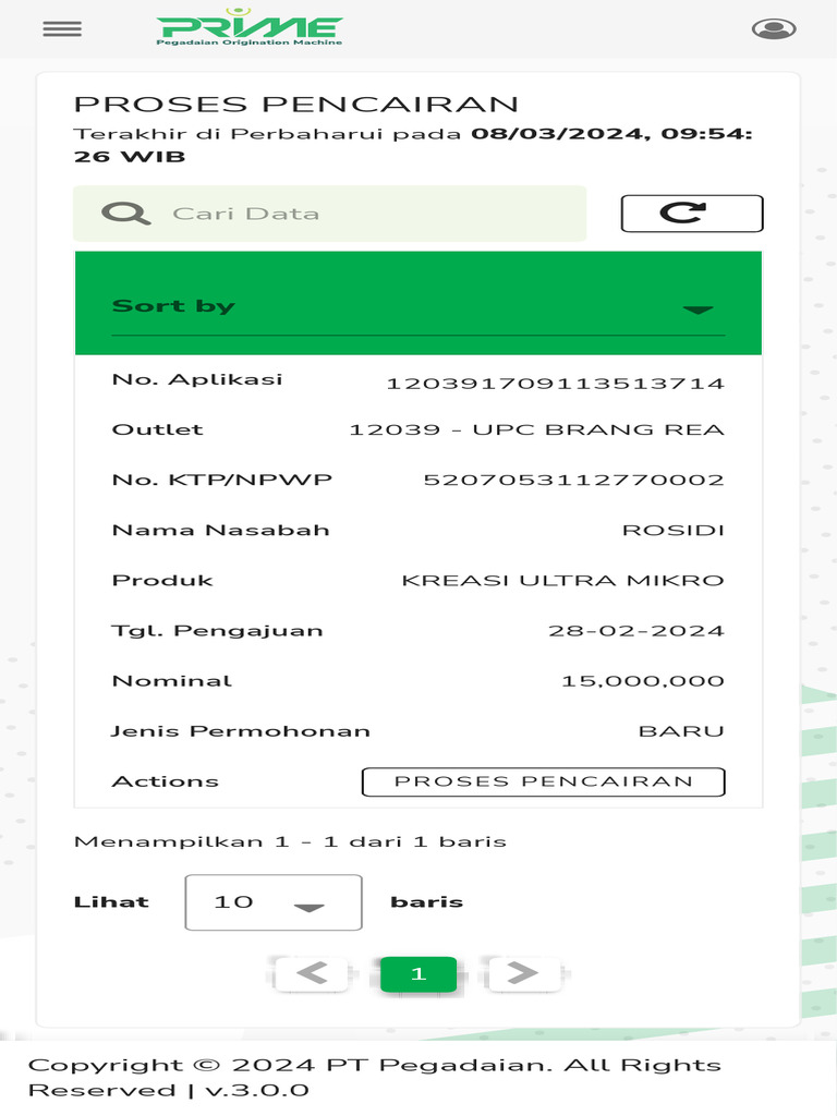 PRIME Proses Pencairan | PDF