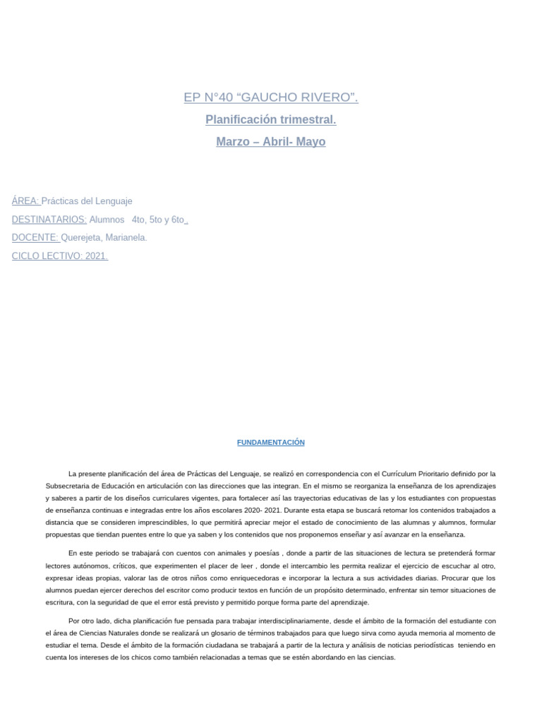 practicas del lenguaje de 2do ciclo | PDF