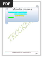 Complex Numbers Notes by Trockers | PDF