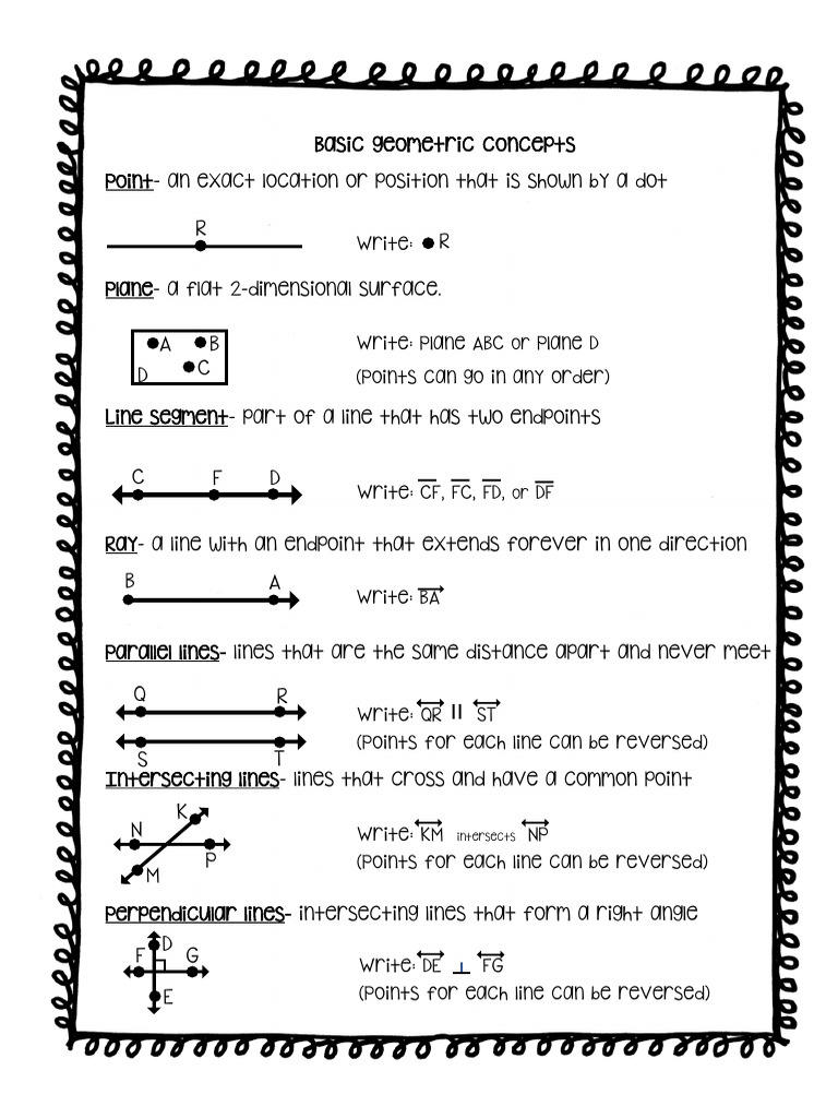 Basic Geometric Concepts: Intersects | PDF