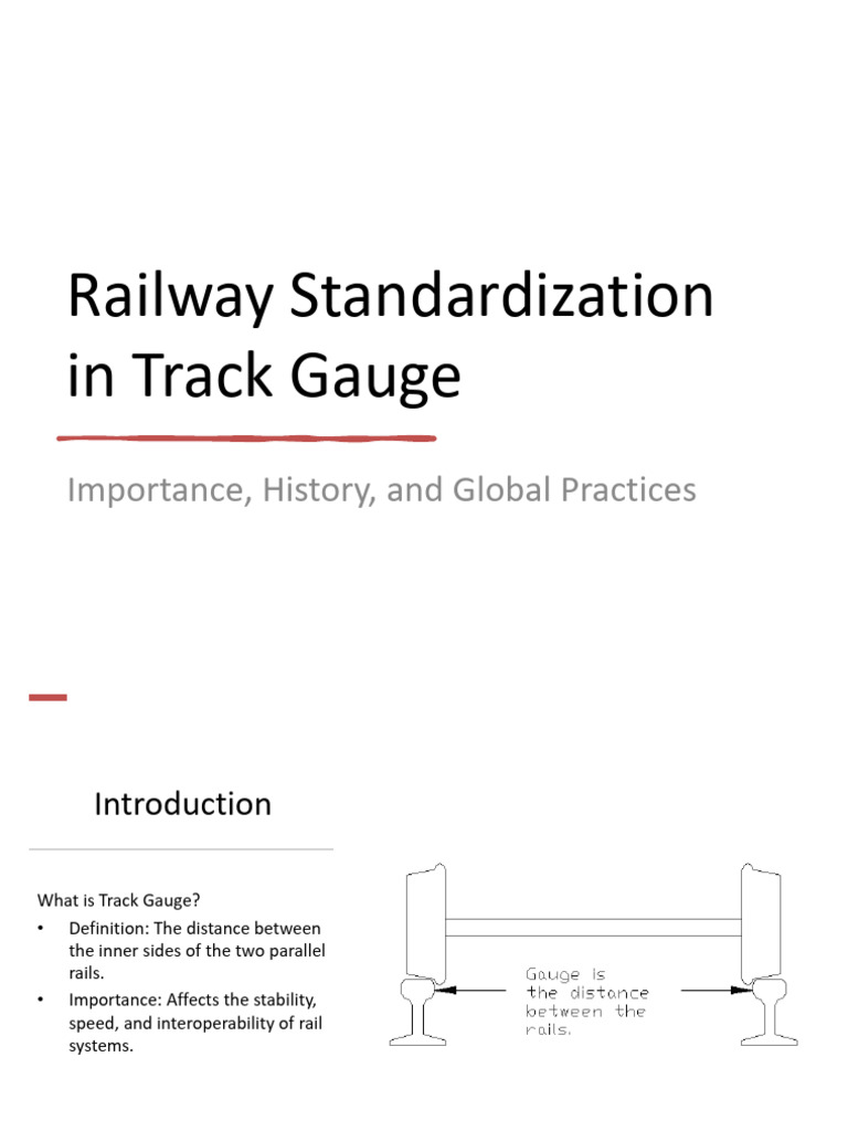 Railway Standardization in Track Gauge | PDF