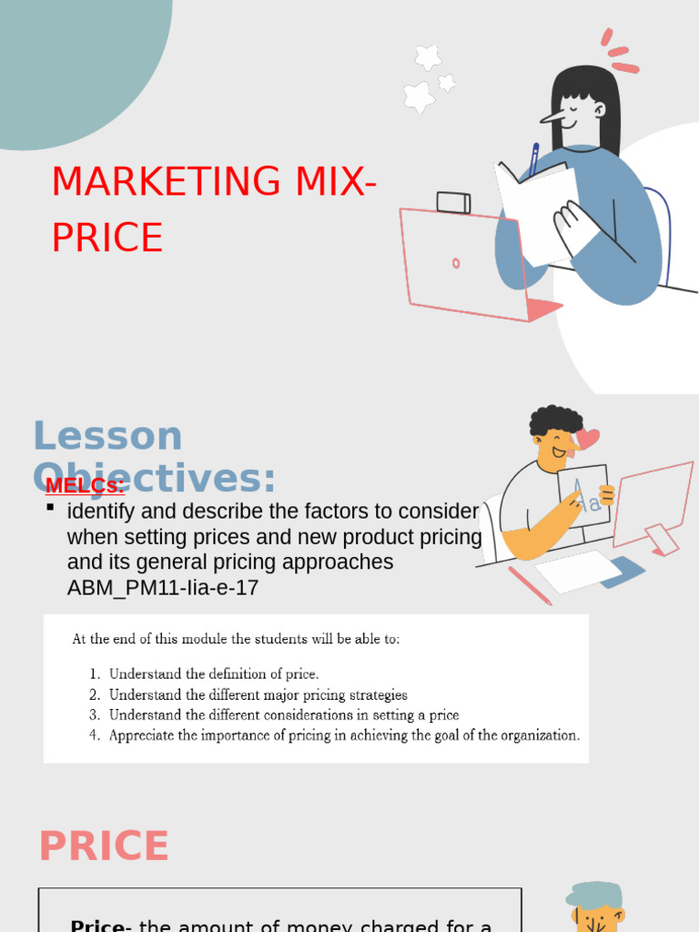 Lesson on Marketing Mix Price | PDF