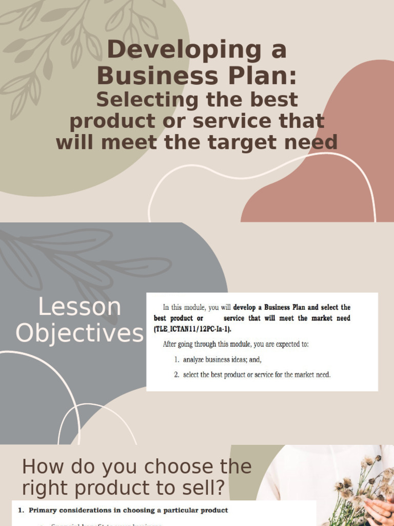 Lesson On Marketing Mix Product Development | PDF